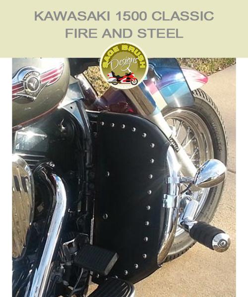 Kawasaki 1500 Classic Fire and Steel Engine Guard Chaps